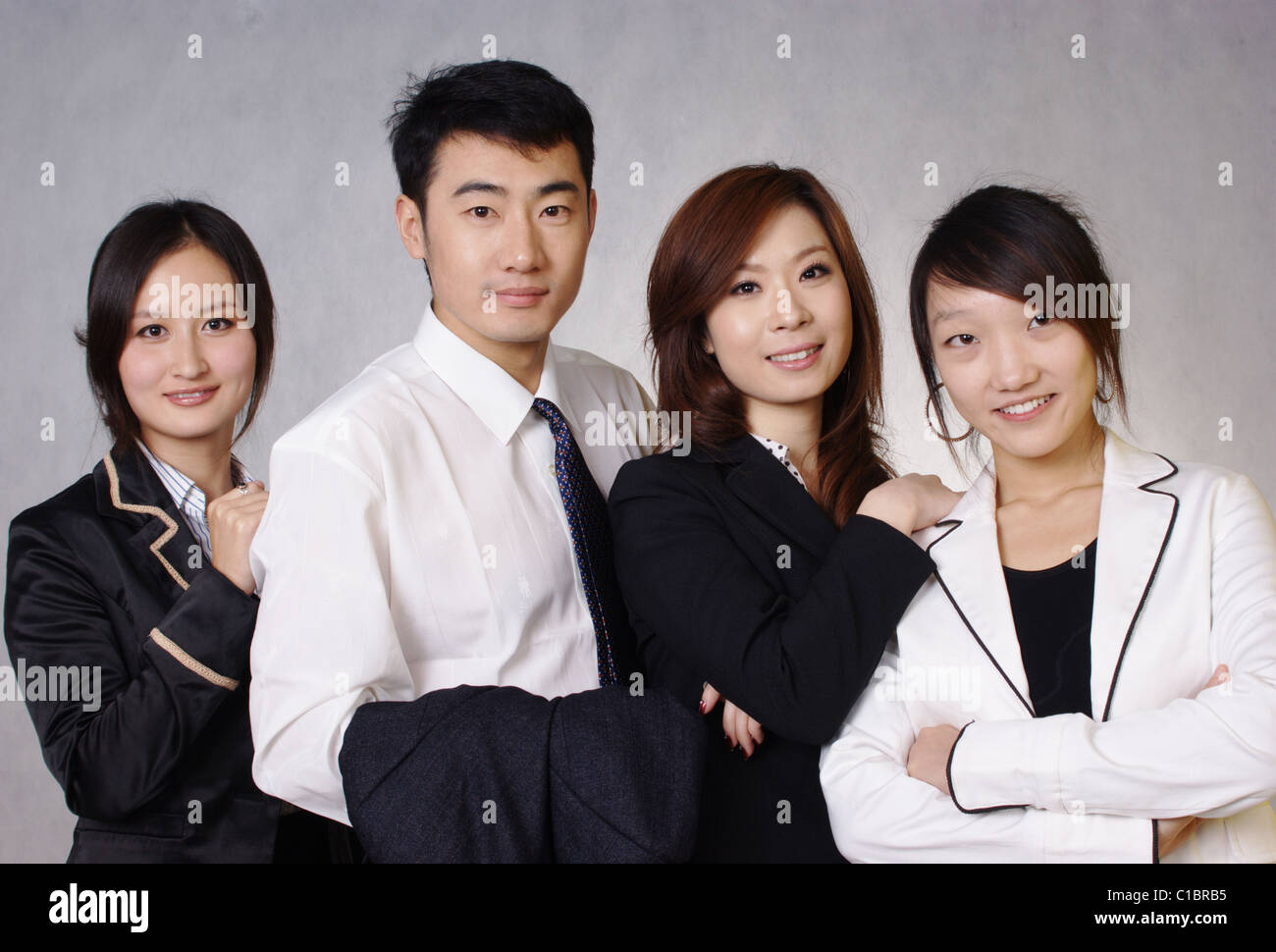 Chinese business group Stock Photo - Alamy