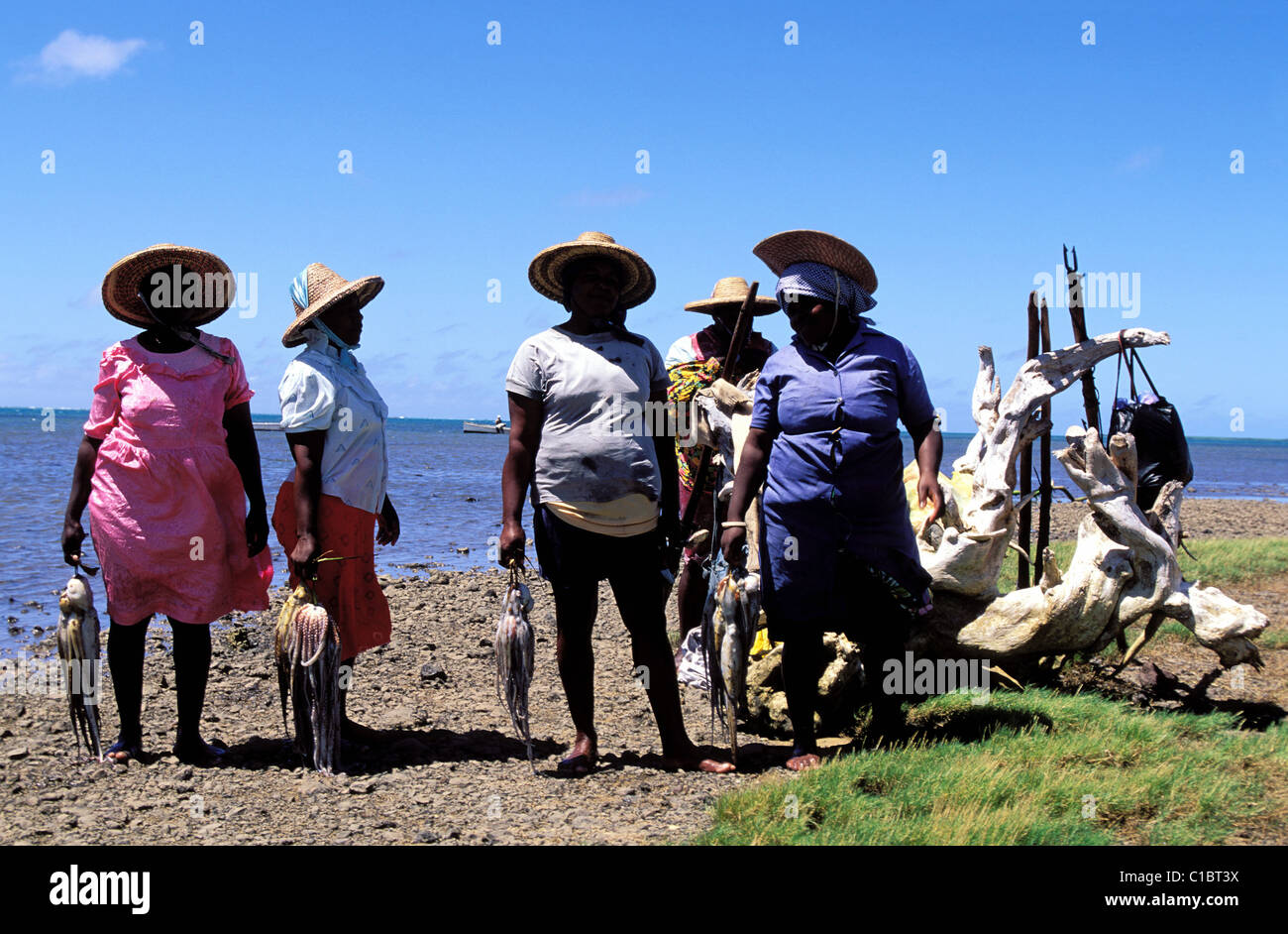 Mauritius island rodrigues island fisherman hi-res stock photography ...