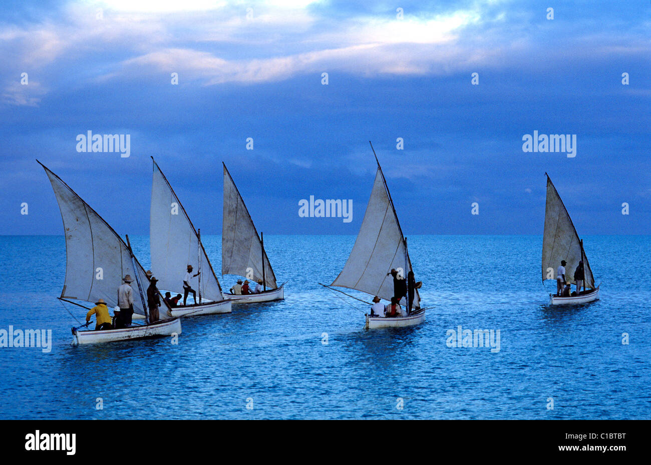 Mauritius island rodrigues island fisherman hi-res stock photography ...