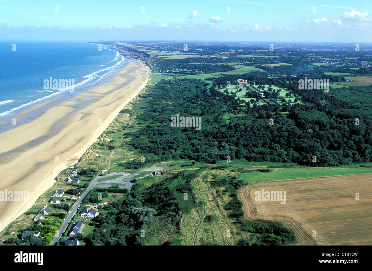 France Calvados Omaha beach one of the beaches of the Normandy landings ...