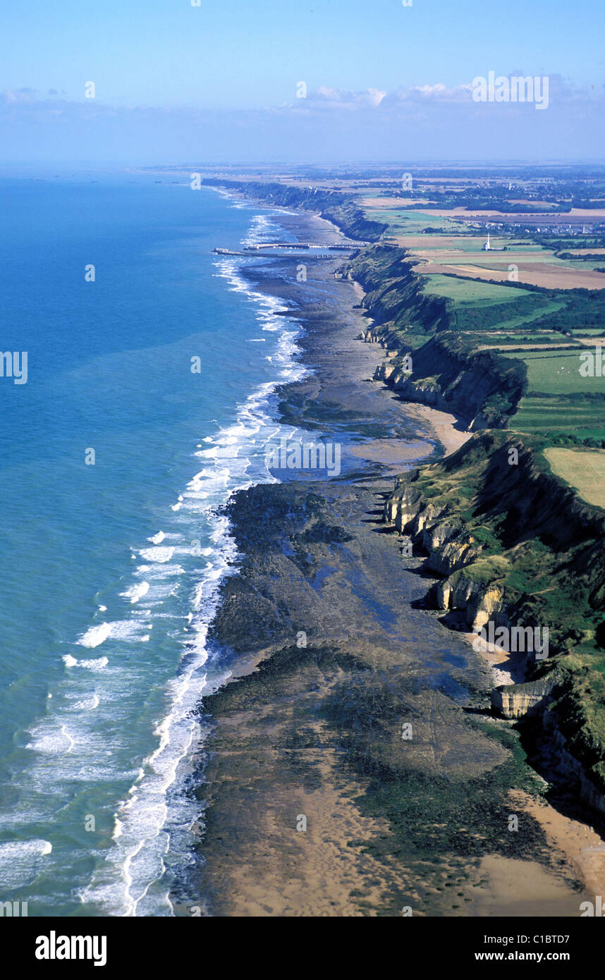 France Calvados Omaha beach one of the beaches of the Normandy landings ...