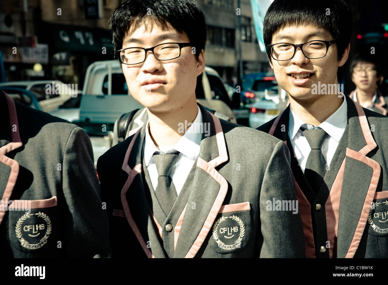 South korea school boys hi-res stock photography and images - Alamy