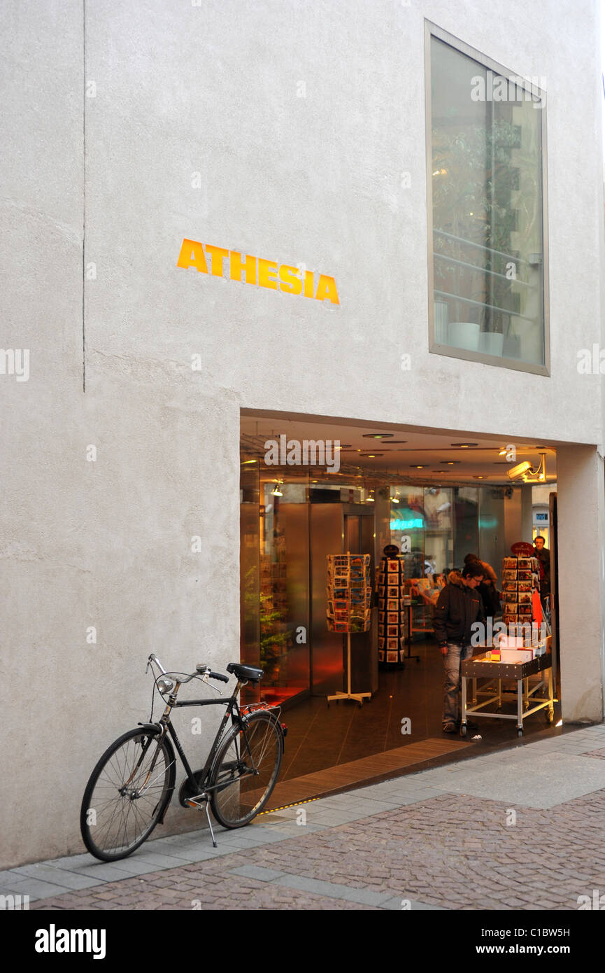 Athesia bookshop, Brunico old village,Plan de Corones, Kronplatz, Val ...