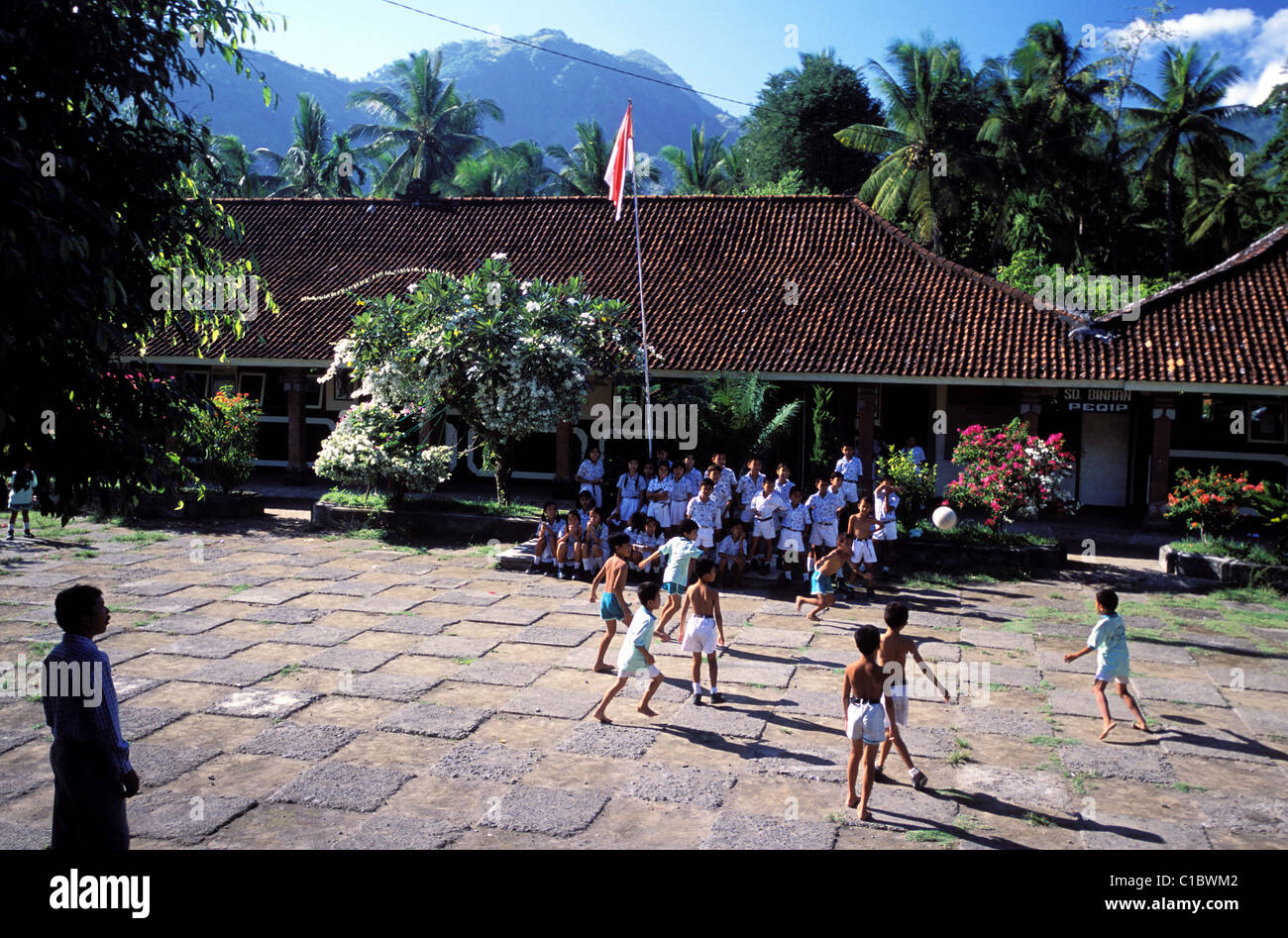 Indonesia, Bali, School in the mountains Stock Photo - Alamy