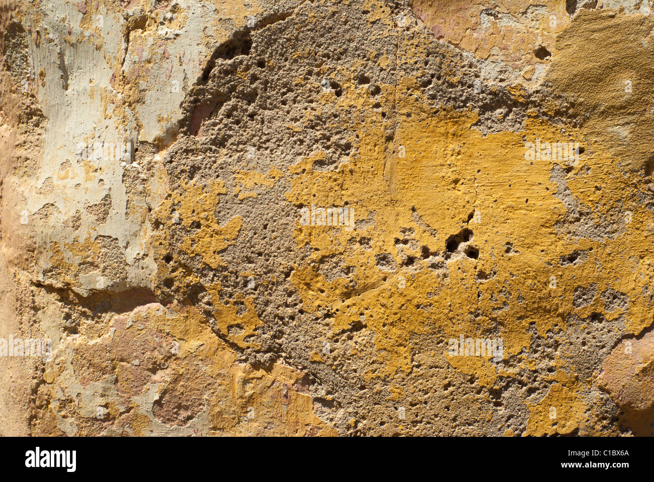 Weather beaten paint on old walls Stock Photo - Alamy