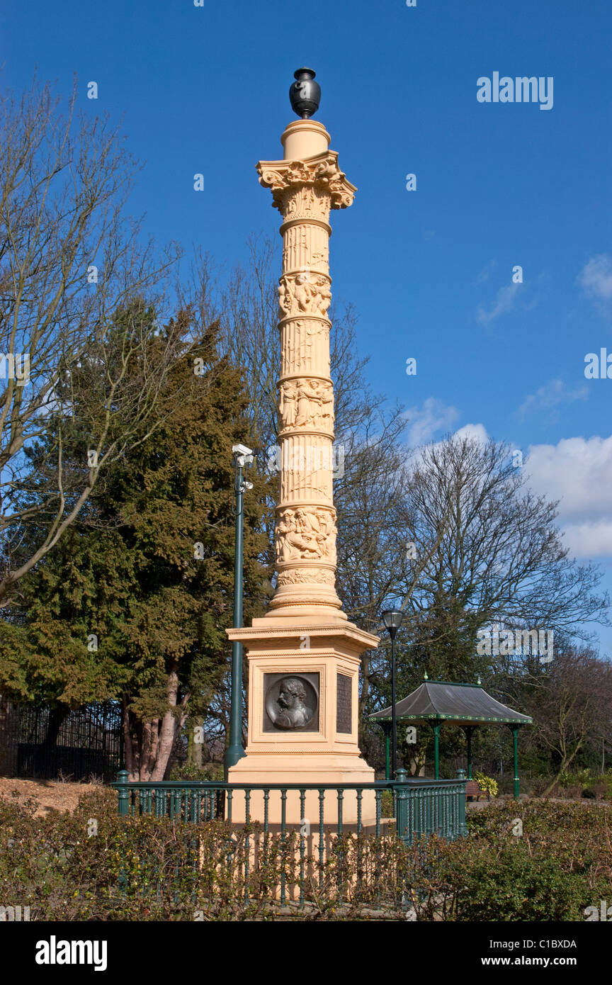 Godfrey Sykes Memorial, Weston Park, Sheffield Stock Photo - Alamy