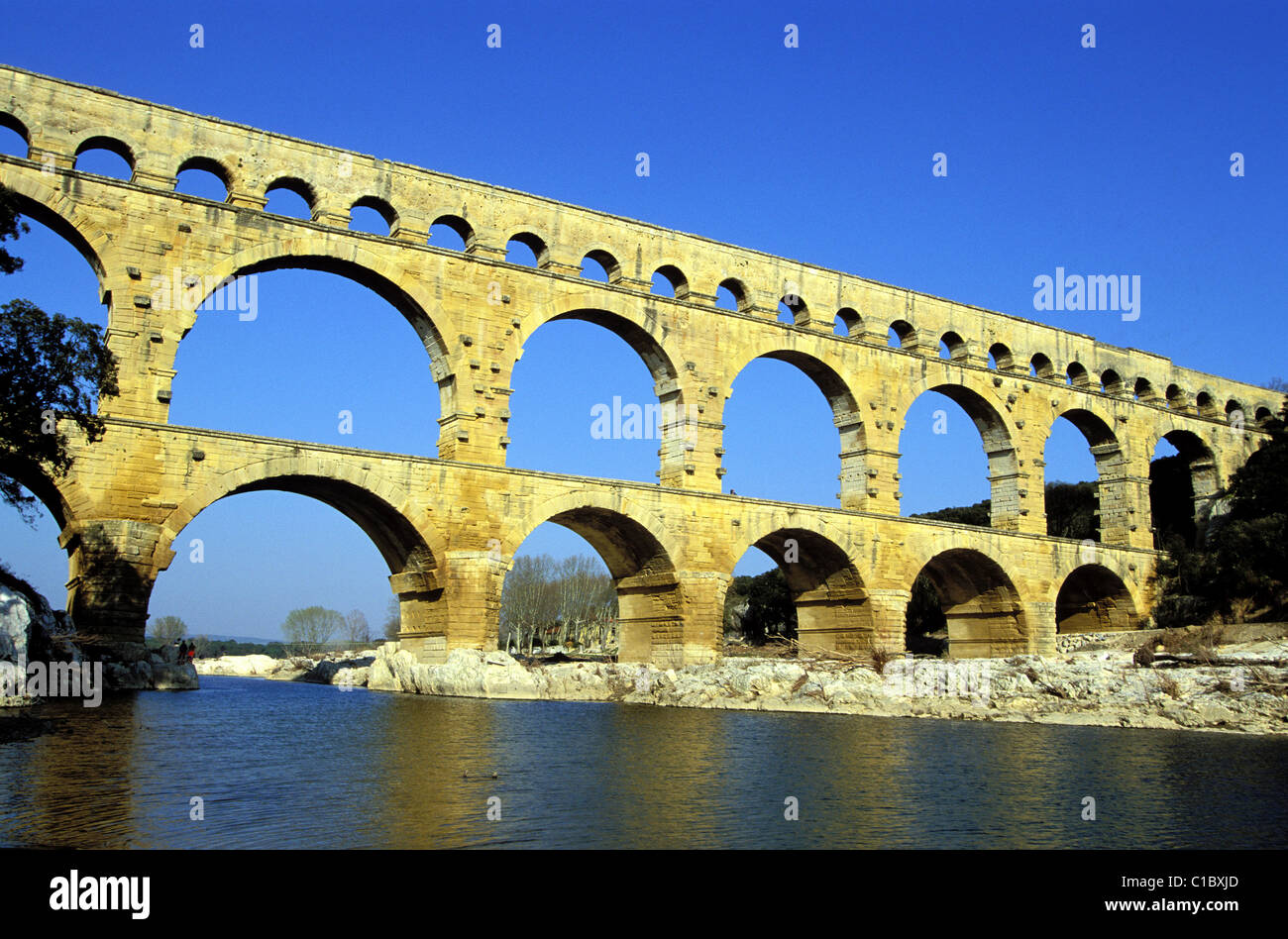 France, Gard, the Gard bridge Stock Photo - Alamy