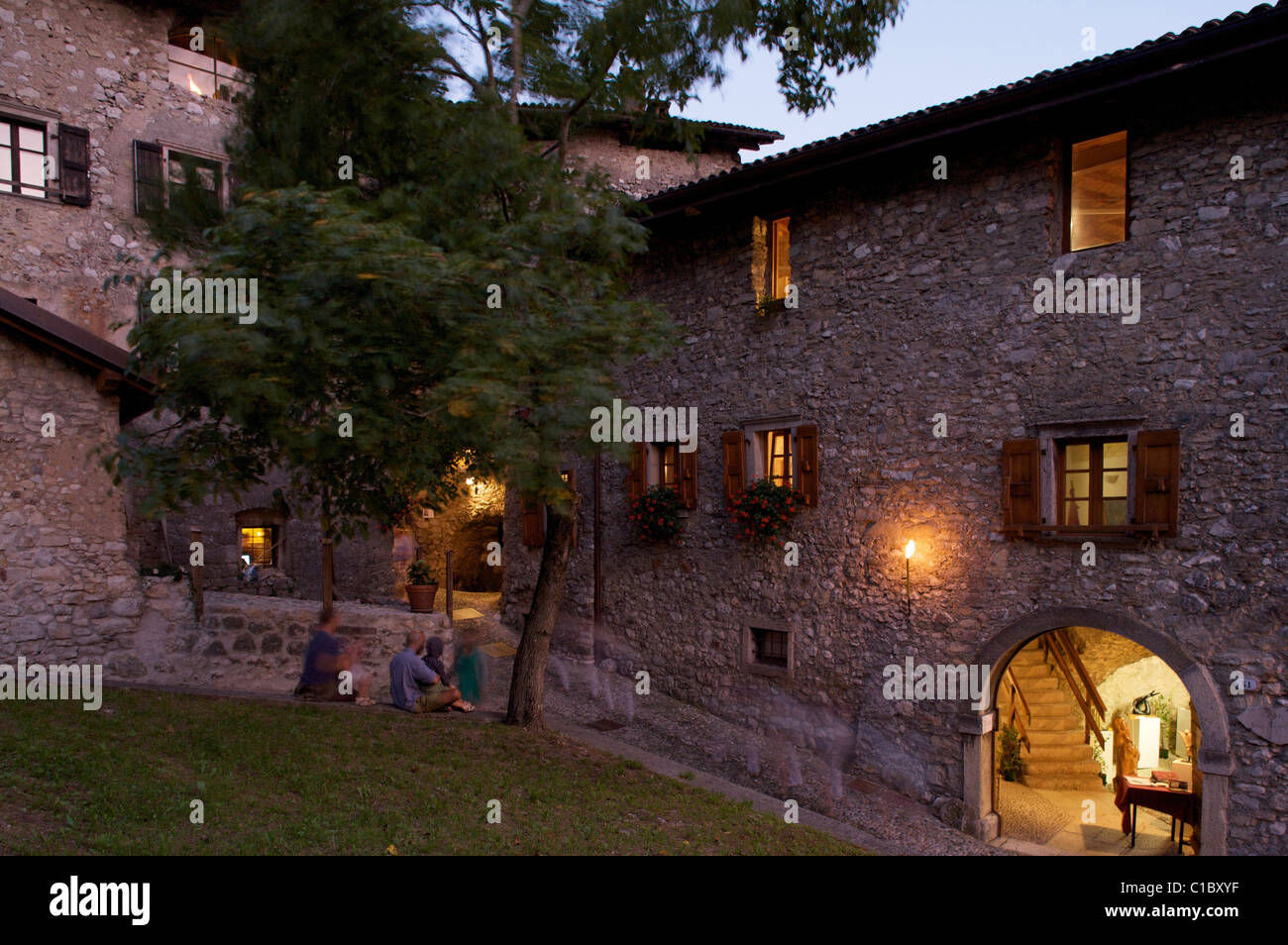 Rustico medioevo a Canale di Tenno show, Canale di Tenno village ...
