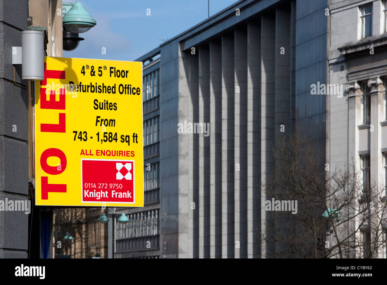 Offices to Let sign Stock Photo - Alamy