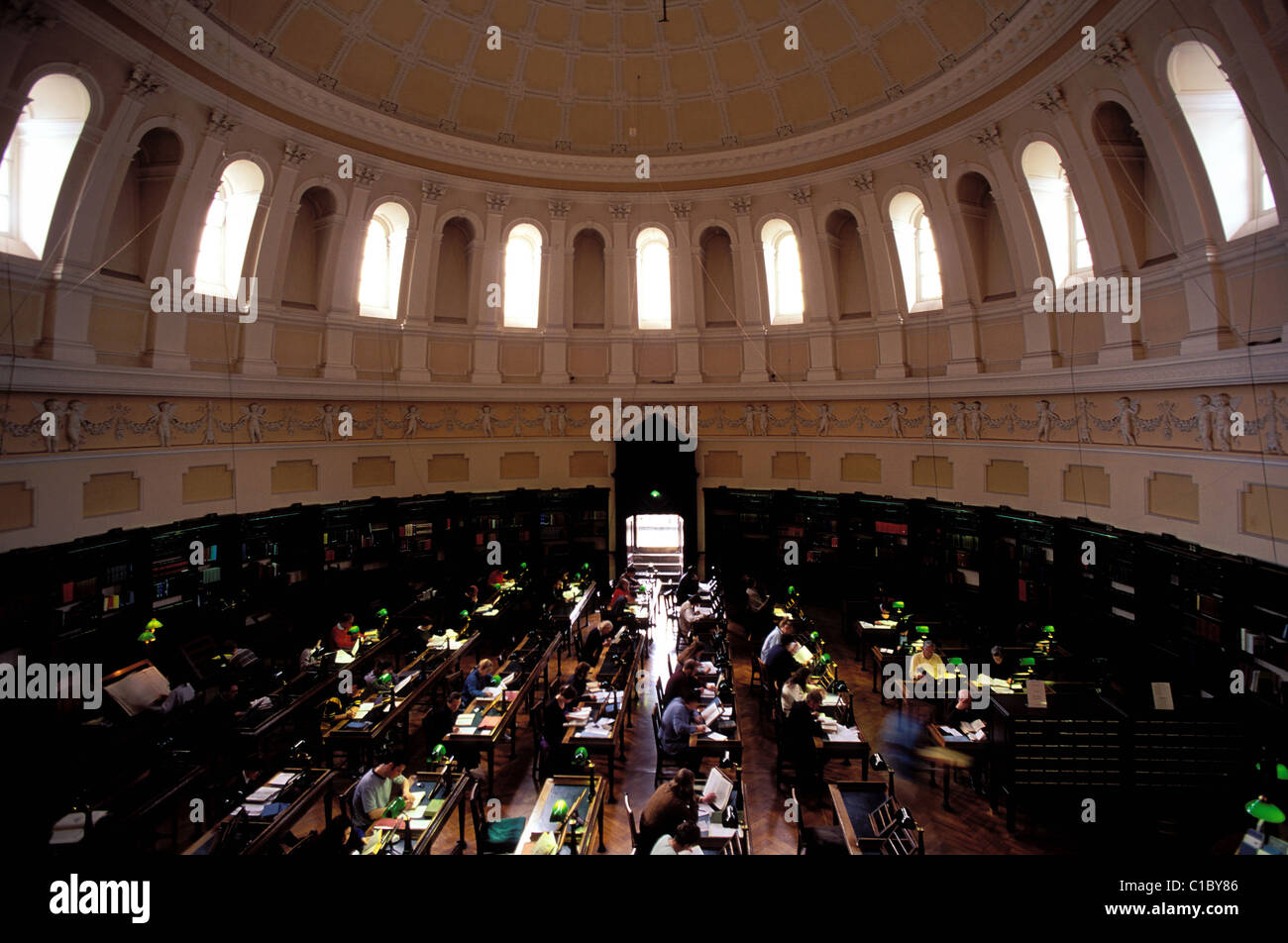 Republic of Ireland, Dublin, National library, reading room Stock Photo ...