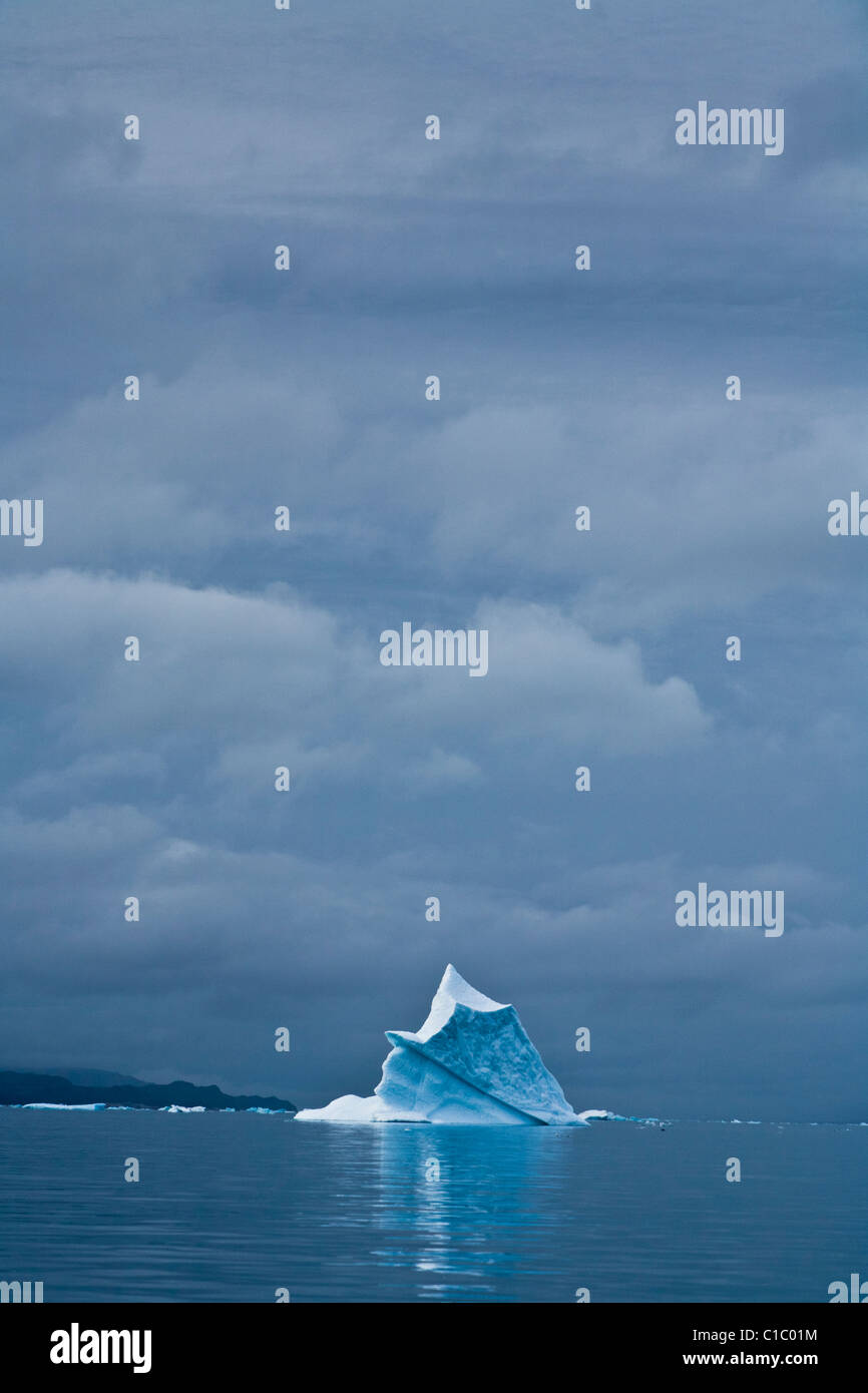 Iceberg floating in the ocean, South Greenland Stock Photo - Alamy