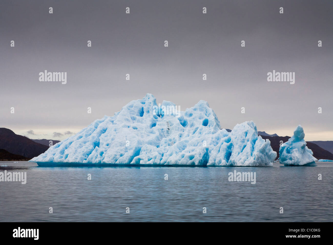 Iceberg floating in the ocean, South Greenland Stock Photo - Alamy