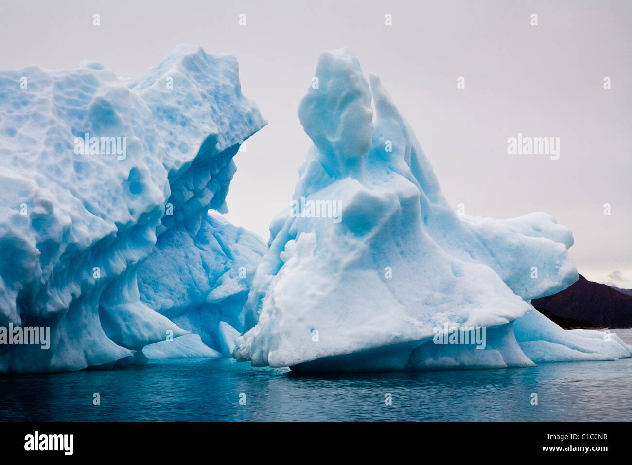 Iceberg floating in the ocean, South Greenland Stock Photo - Alamy