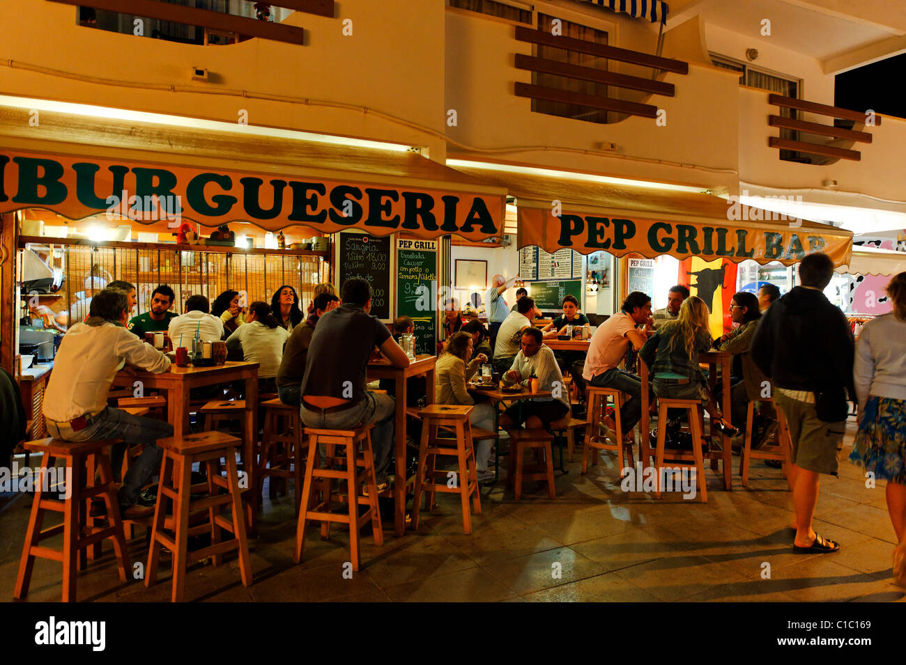 Night Market, Es Pujols, Formentera, Balearic islands, Spain, Europe ...
