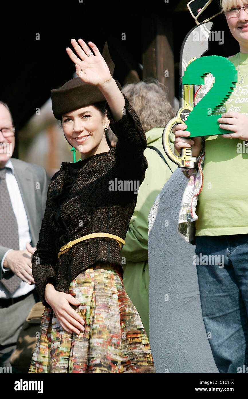 Crown Princess Mary of Denmark at the opening of Legoland Jutland ...