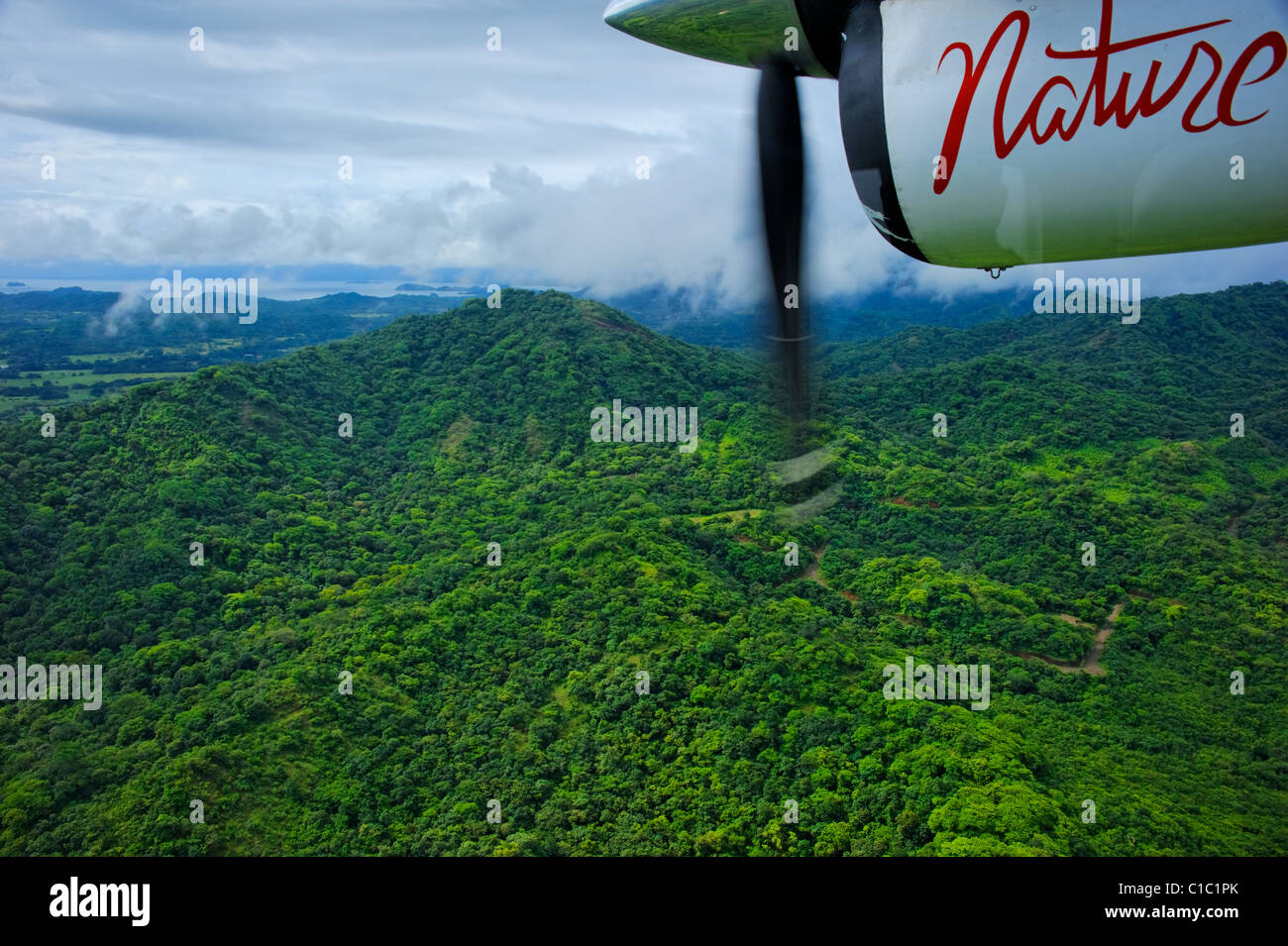 View from Costa Rica Natur Air airplane from san Joè to Tamarindo ...