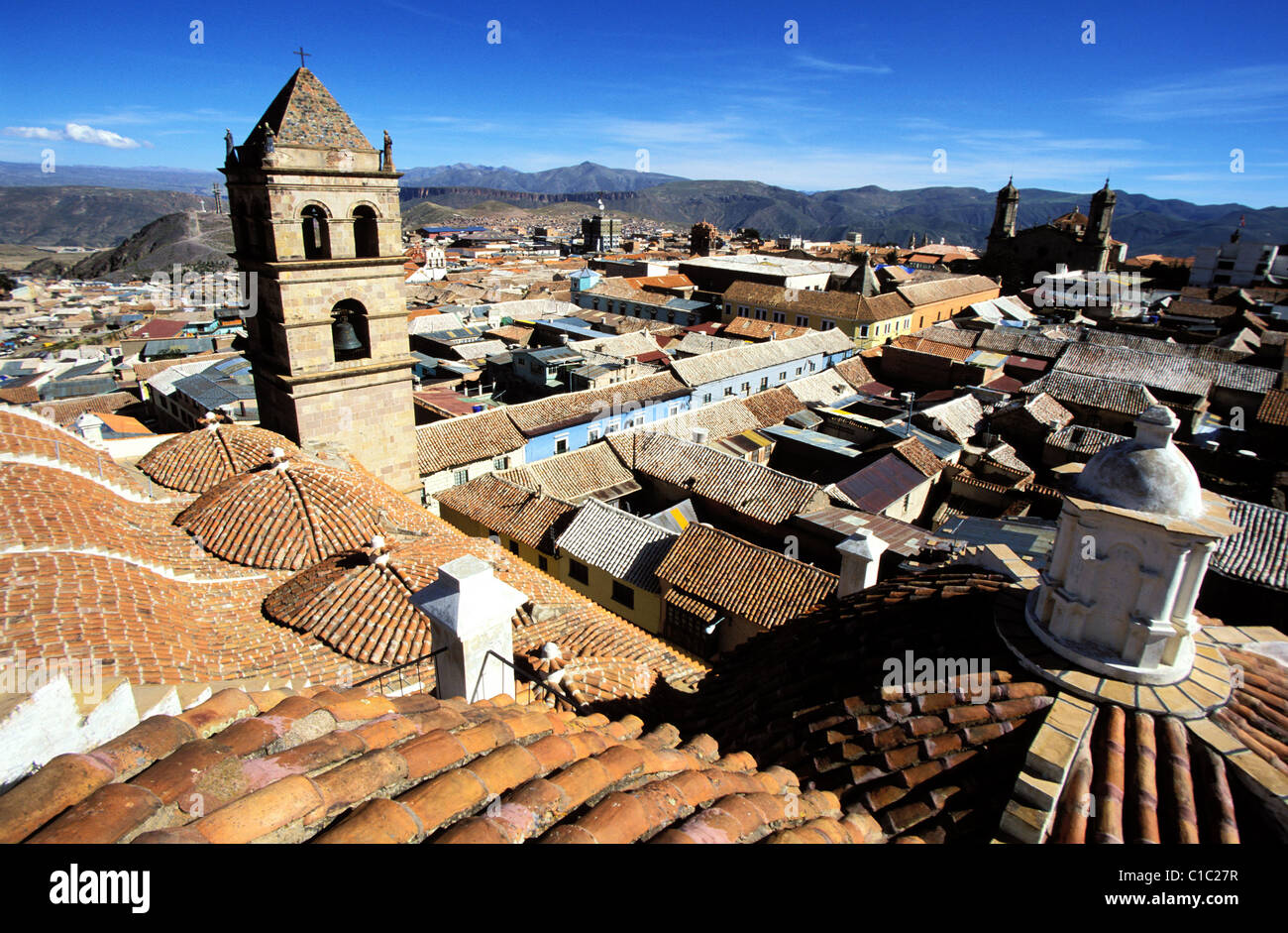 Bolivia, colonial City of Potosi (13000 ft), listed as World Heritage ...