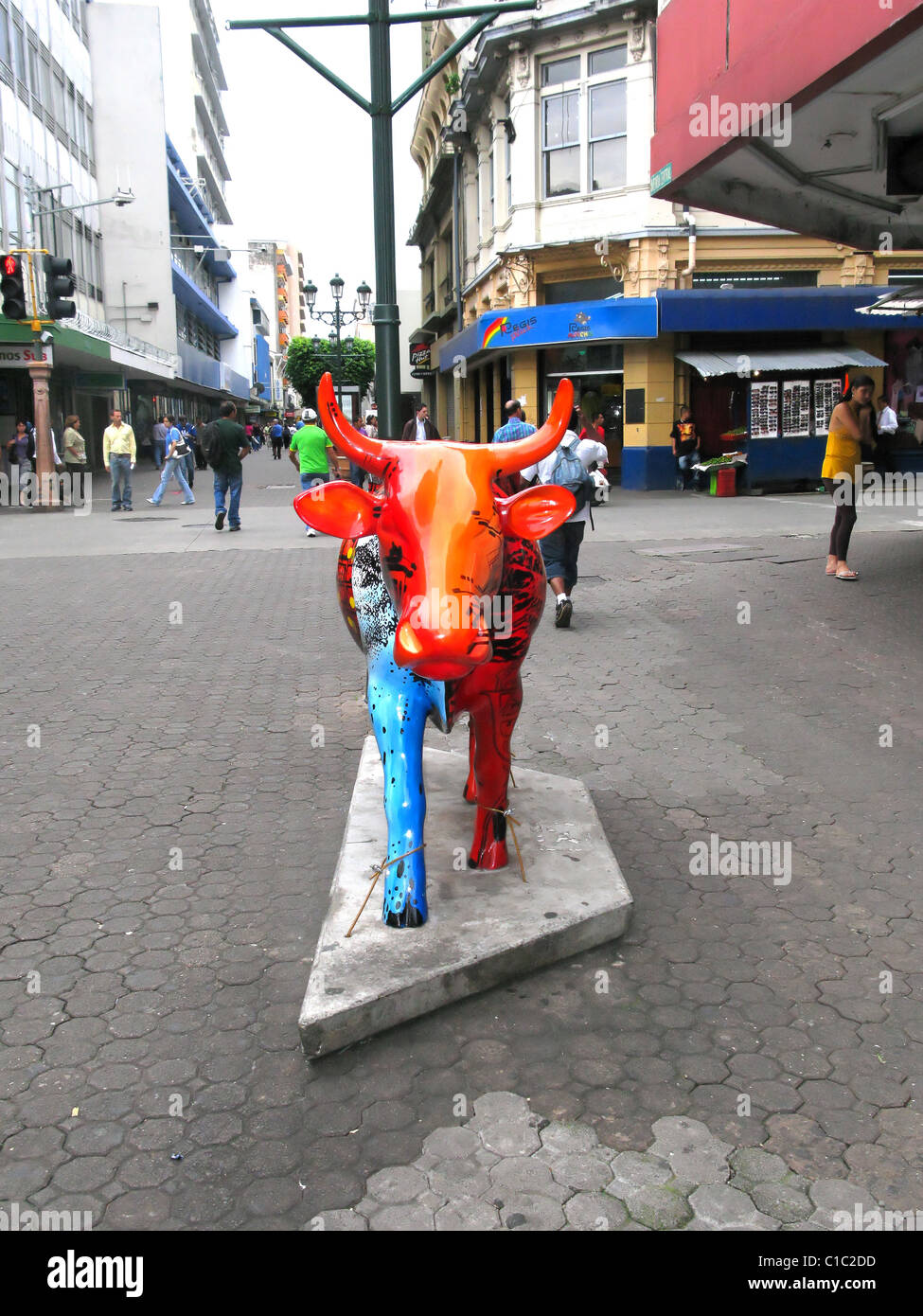 Cow Art, center of city, San Jose, Republic of Costa Rica, Central ...