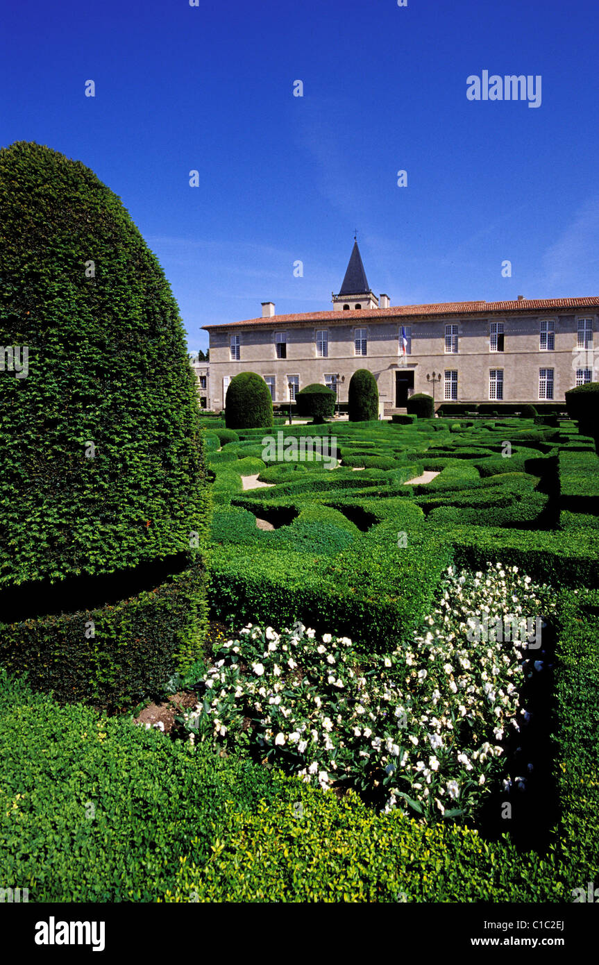 France, Tarn, Castres, le Notre's garden outside the Goya museum Stock ...