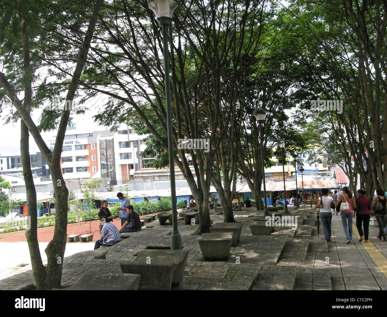 Central Park, San Josè, Republic of Costa Rica, Central America Stock ...
