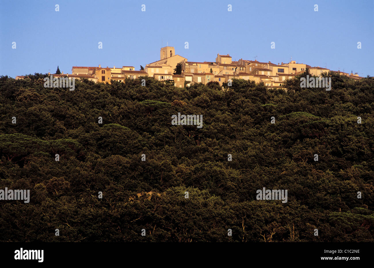 France, Var, Gassin village, labelled Les Plus Beaux Villages de France ...