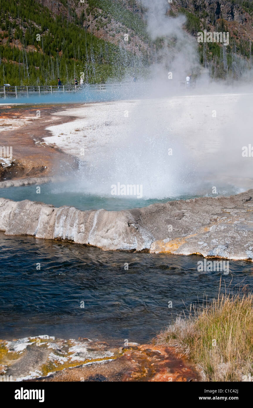 Upper Geyser Basin,Geysers,Autumn Leaves, Sulphurous, Mudpots, Pools ...