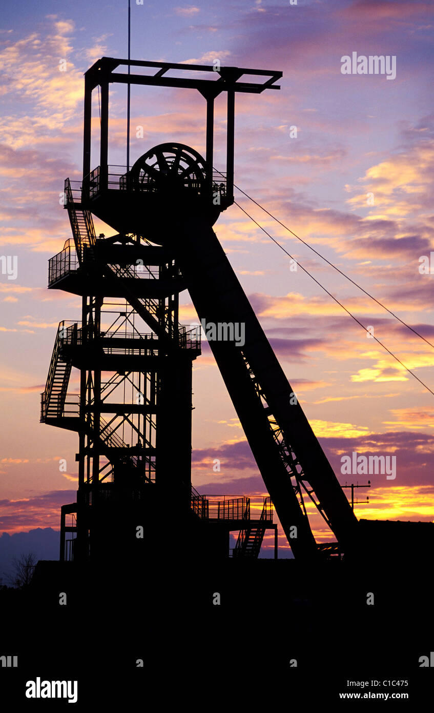 France, Moselle, village of Aumetz near Thionville, Iron Mine Museum ...