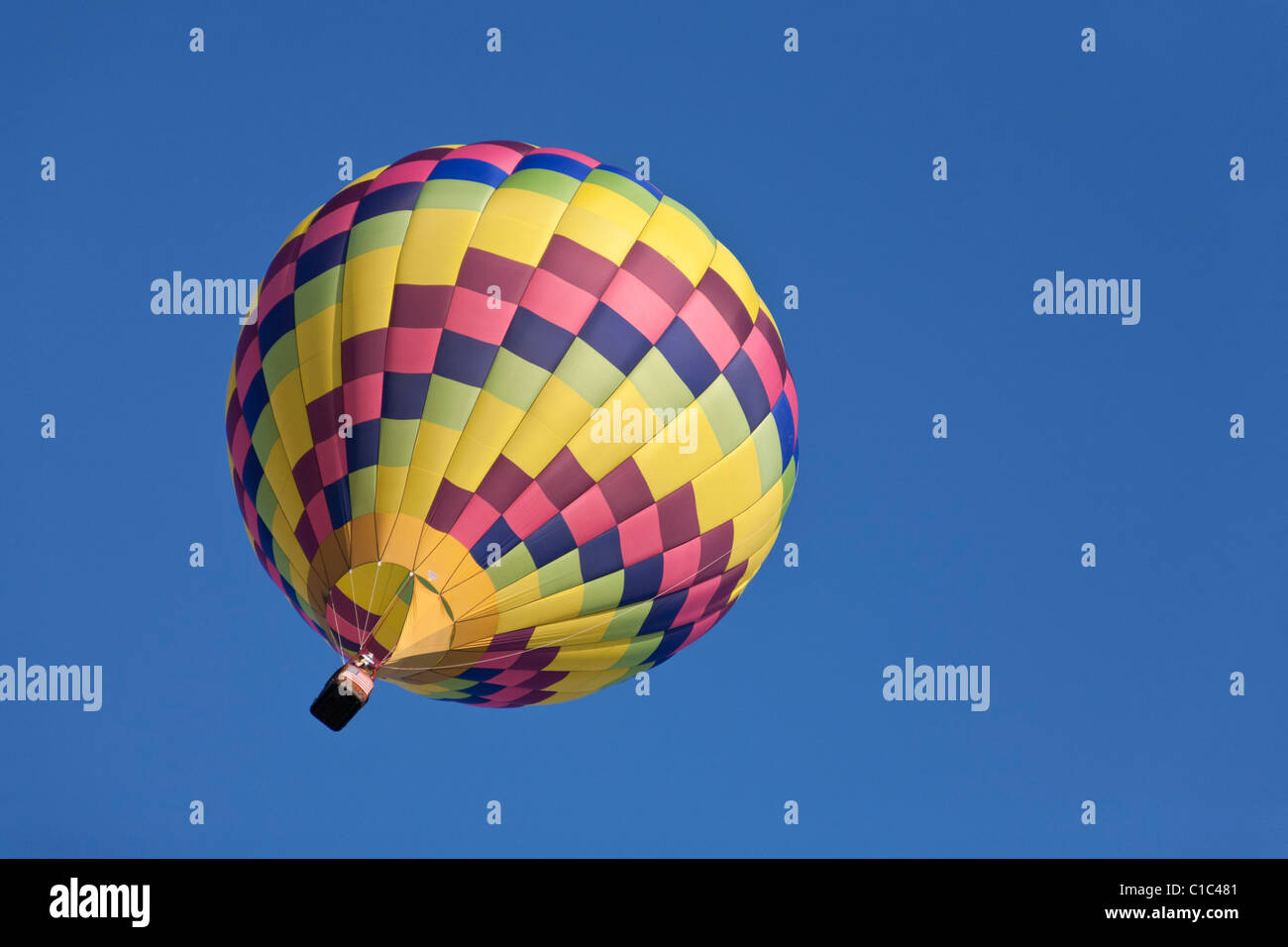 Hot air balloon in flight Stock Photo - Alamy