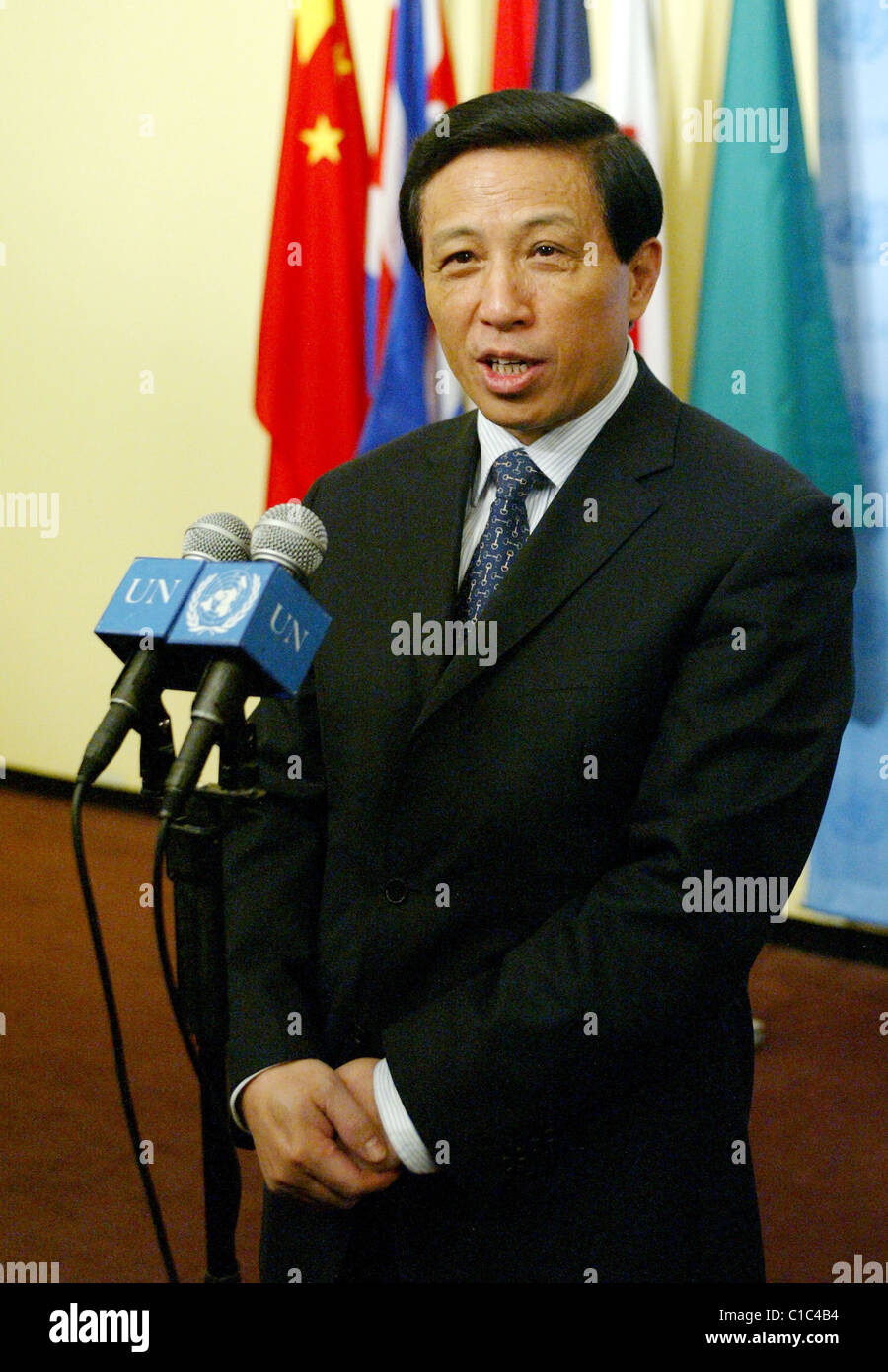 Zhang Yesui, Chinese ambassador to the UN UN Security Council holds ...