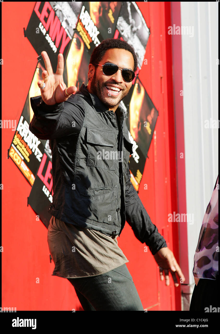 Lenny Kravitz before performing a special private live concert in Paris ...