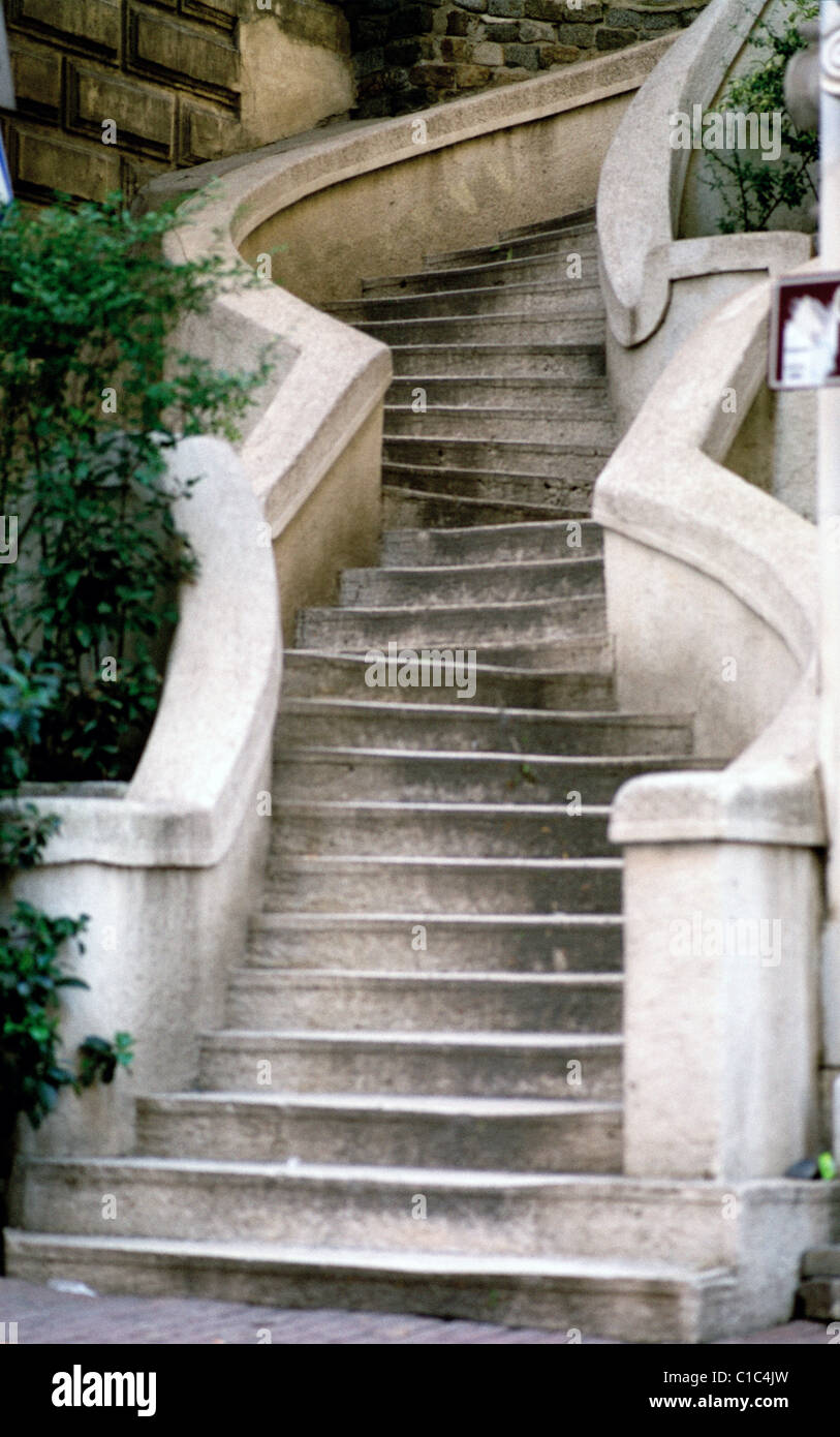 Kamondo Steps Stairway in Galata Karakoy in Istanbul in Turkey in ...