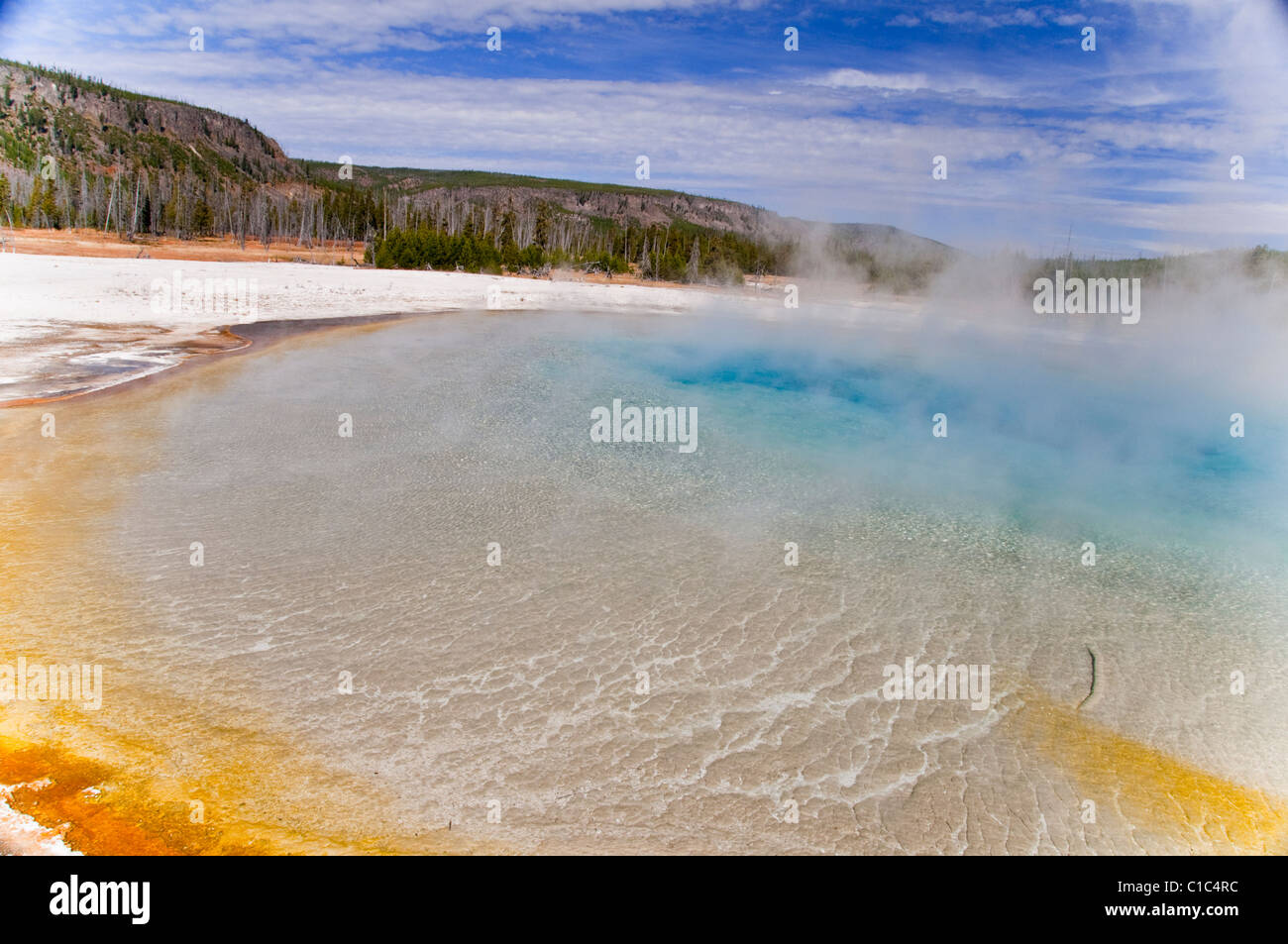 Upper Geyser Basin,Geysers,Autumn Leaves, Sulphurous, Mudpots, Pools ...