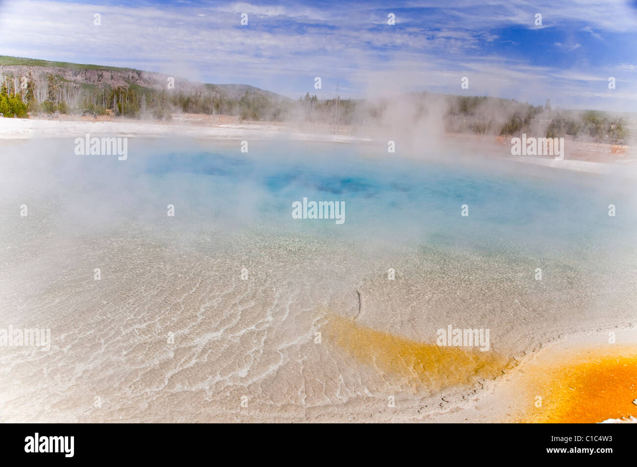 Upper Geyser Basin,Geysers,Autumn Leaves, Sulphurous, Mudpots, Pools ...