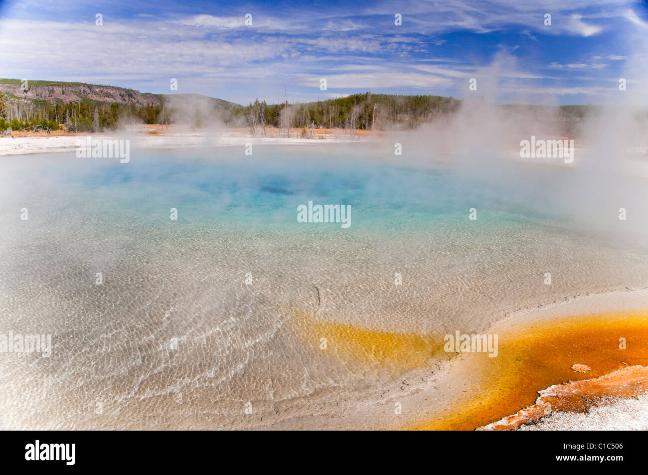 Upper Geyser Basin,Geysers,Autumn Leaves, Sulphurous, Mudpots, Pools ...