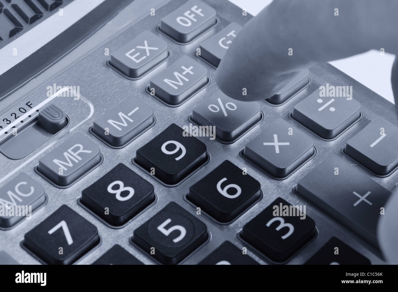 Finance ideas hand pressing hi-res stock photography and images - Alamy