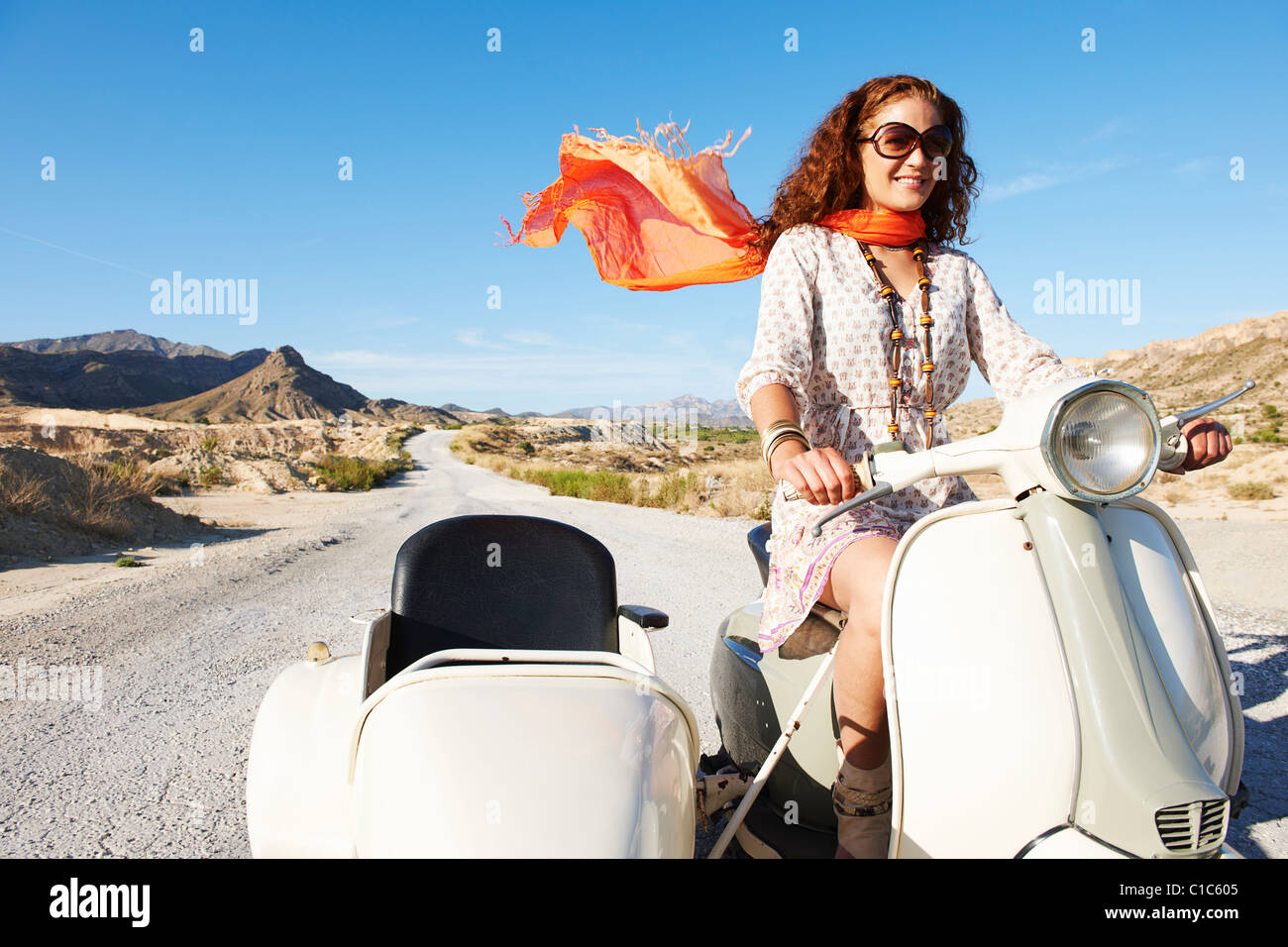Women motorbike sidecar hi-res stock photography and images - Alamy