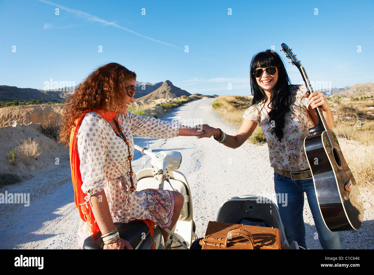 Women motorbike sidecar hi-res stock photography and images - Alamy
