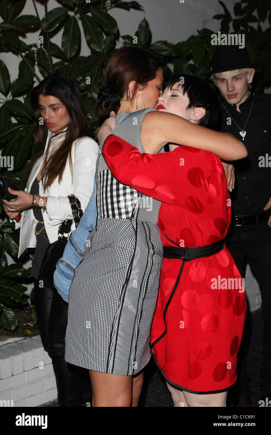 Aimee Osbourne, Guest, Kelly Osbourne, Luke Worrell at Chateau Marmont ...