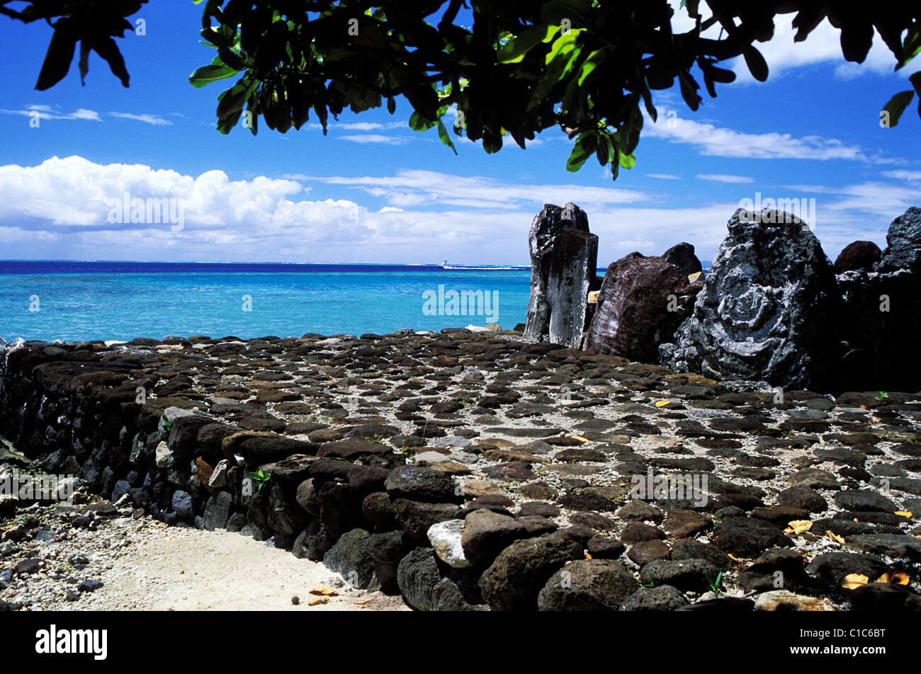 France, French Polynesia, Society Island archipelago, Raiatea Island ...