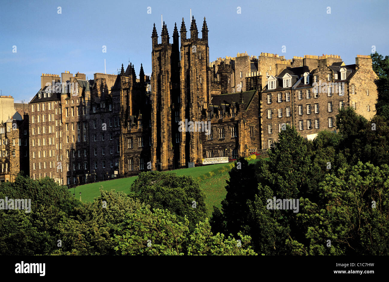 United Kingdom, Scotland, Lothian region, Edinburgh, Prince Street ...