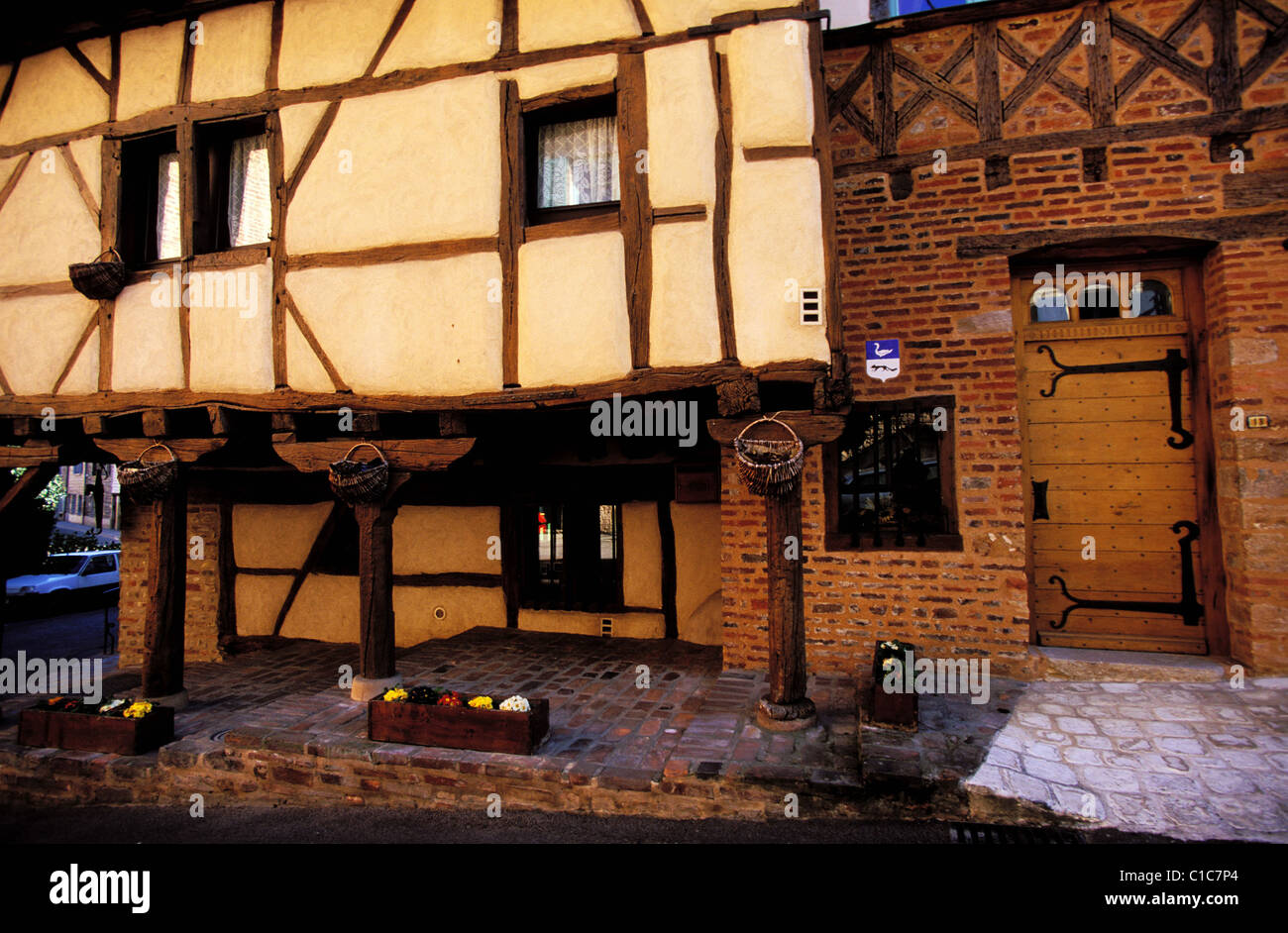 Traditional housing of dombes region hi-res stock photography and ...