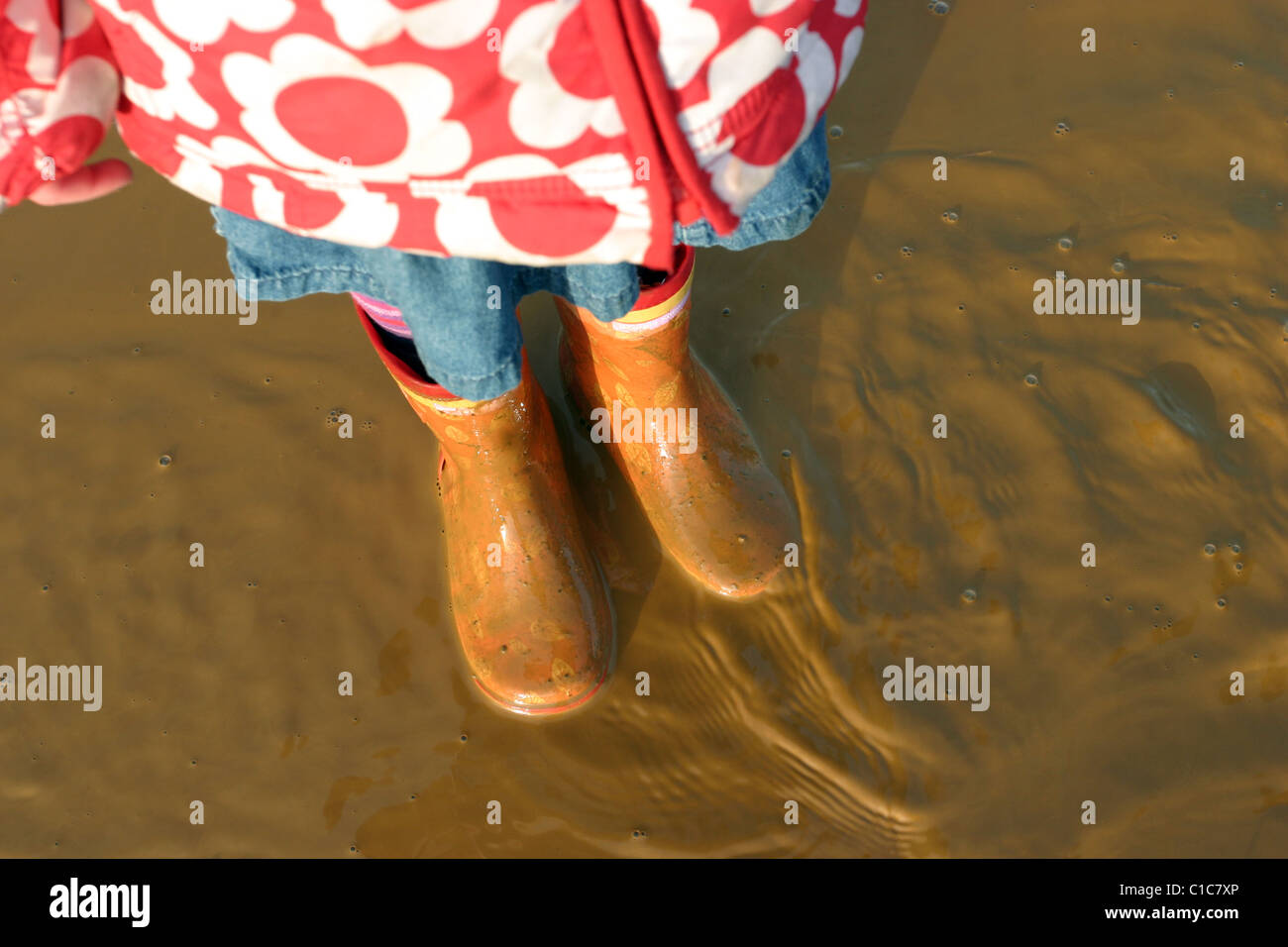 Wellies mud child hi-res stock photography and images - Alamy