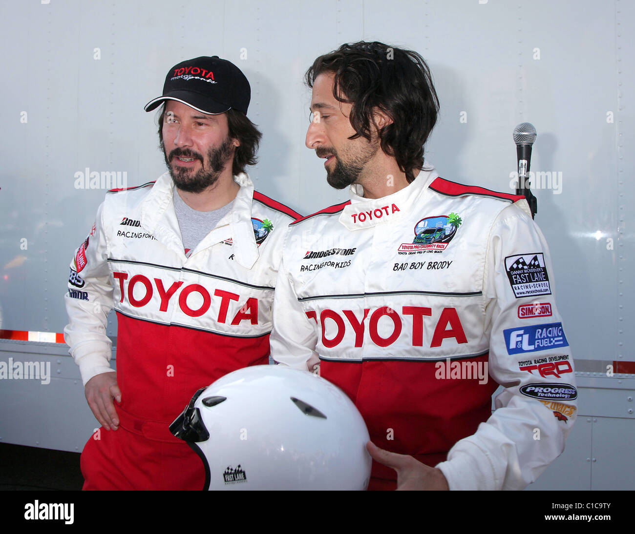 Keanu Reeves and Adrien Brody The 33rd Annual Toyota Pro/Celeb Race ...