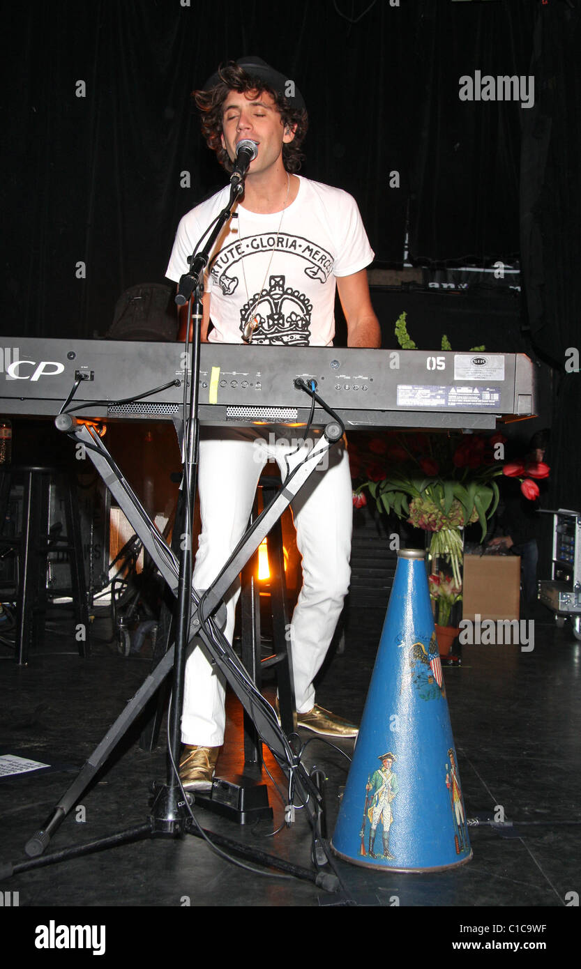 British singer Mika presents a free concert at the Roxy West Hollywood ...