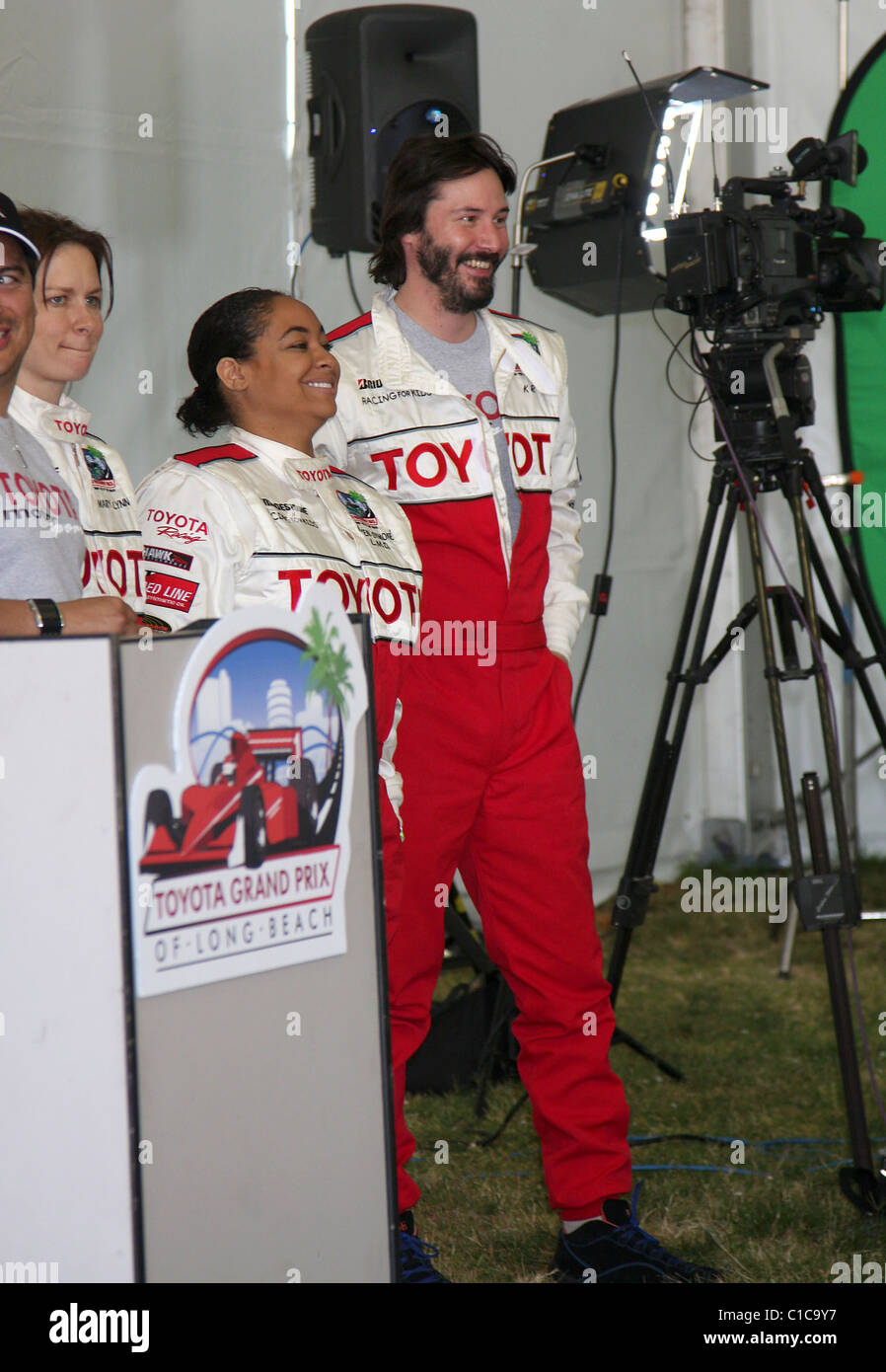 Raven-Symone and Keanu Reeves The 33rd Annual Toyota Pro/Celeb Race ...
