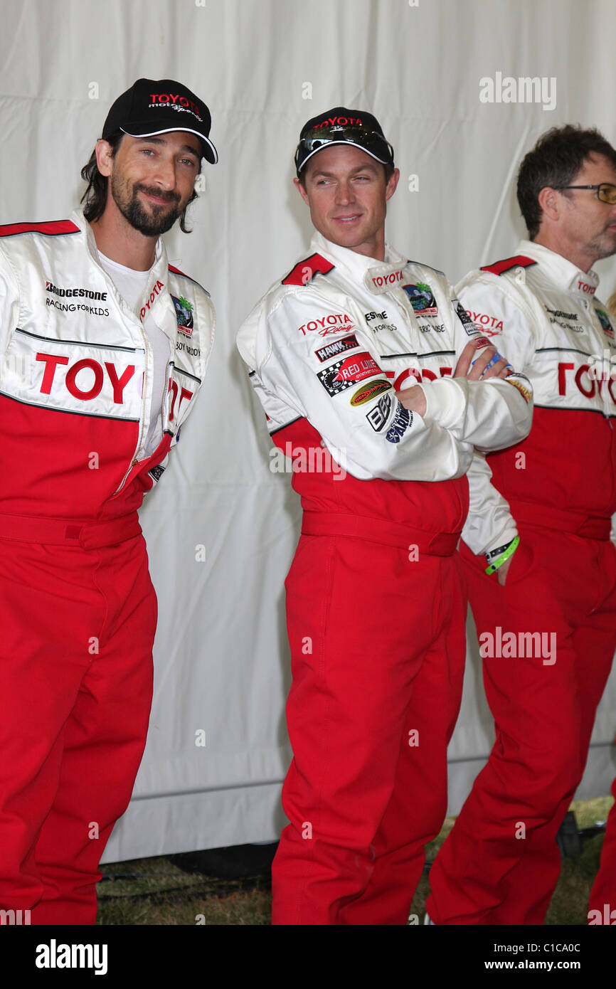 Adrien Brody and Eric Close The 33rd Annual Toyota Pro/Celeb Race Press ...