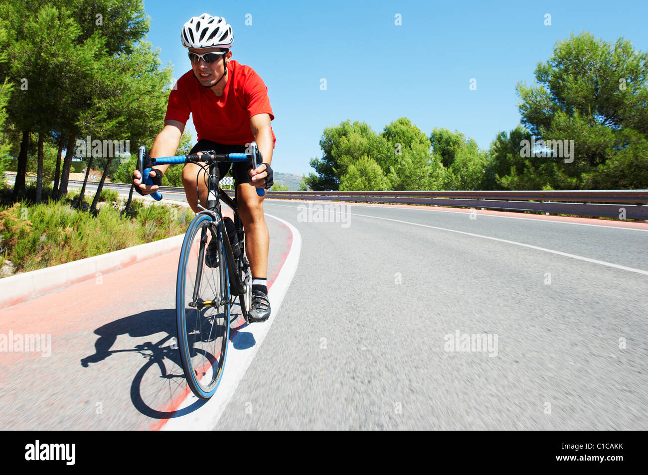 Man racing bicycle hi-res stock photography and images - Alamy