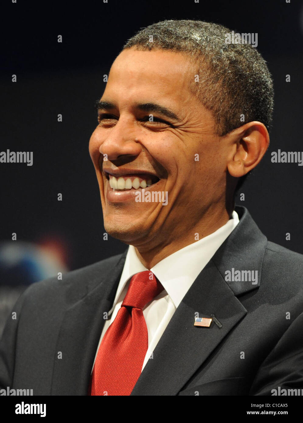 Barack Obama, at the press conference for the G20 Summit at Excel ...