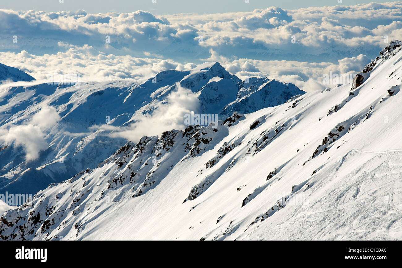 High mountain landscape in the alps Stock Photo - Alamy