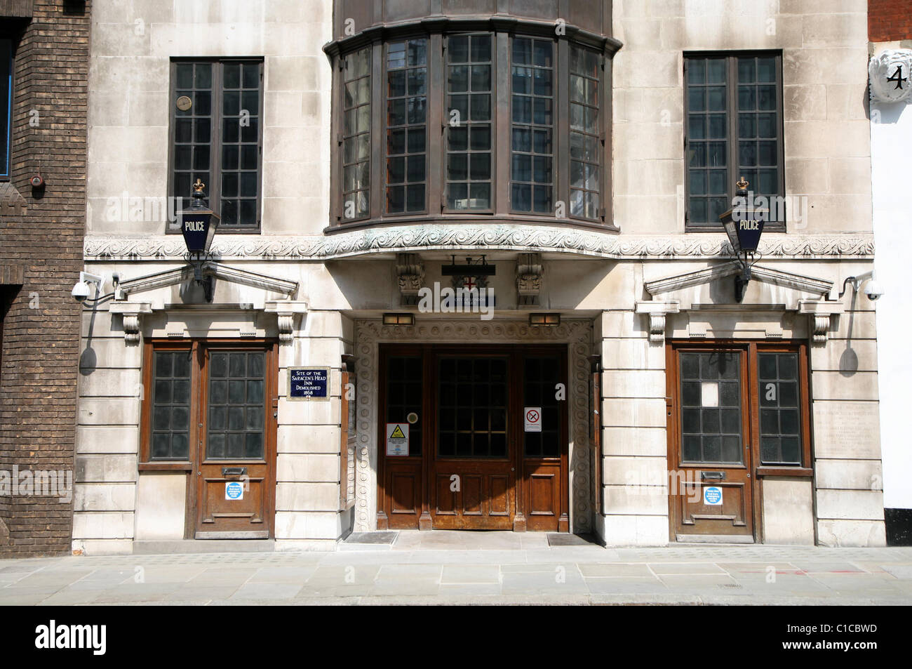 General View gv of Snow Hill Police Station in Farringdon, London ...
